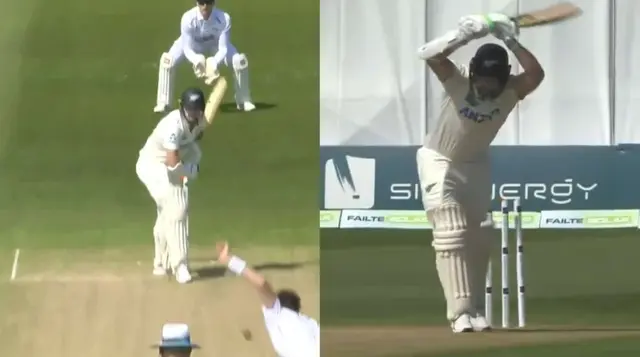 Watch: Timber! Mark Adair's magic leaves Tom Latham clueless in ...