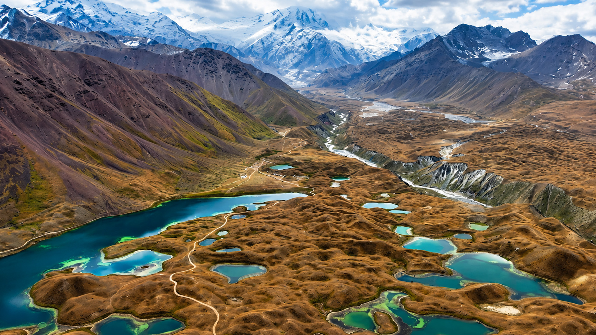 Would you travel through these isolated mountains?