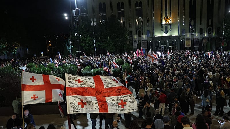 Thousands in Georgia rally for EU membership as country marks 35th ...