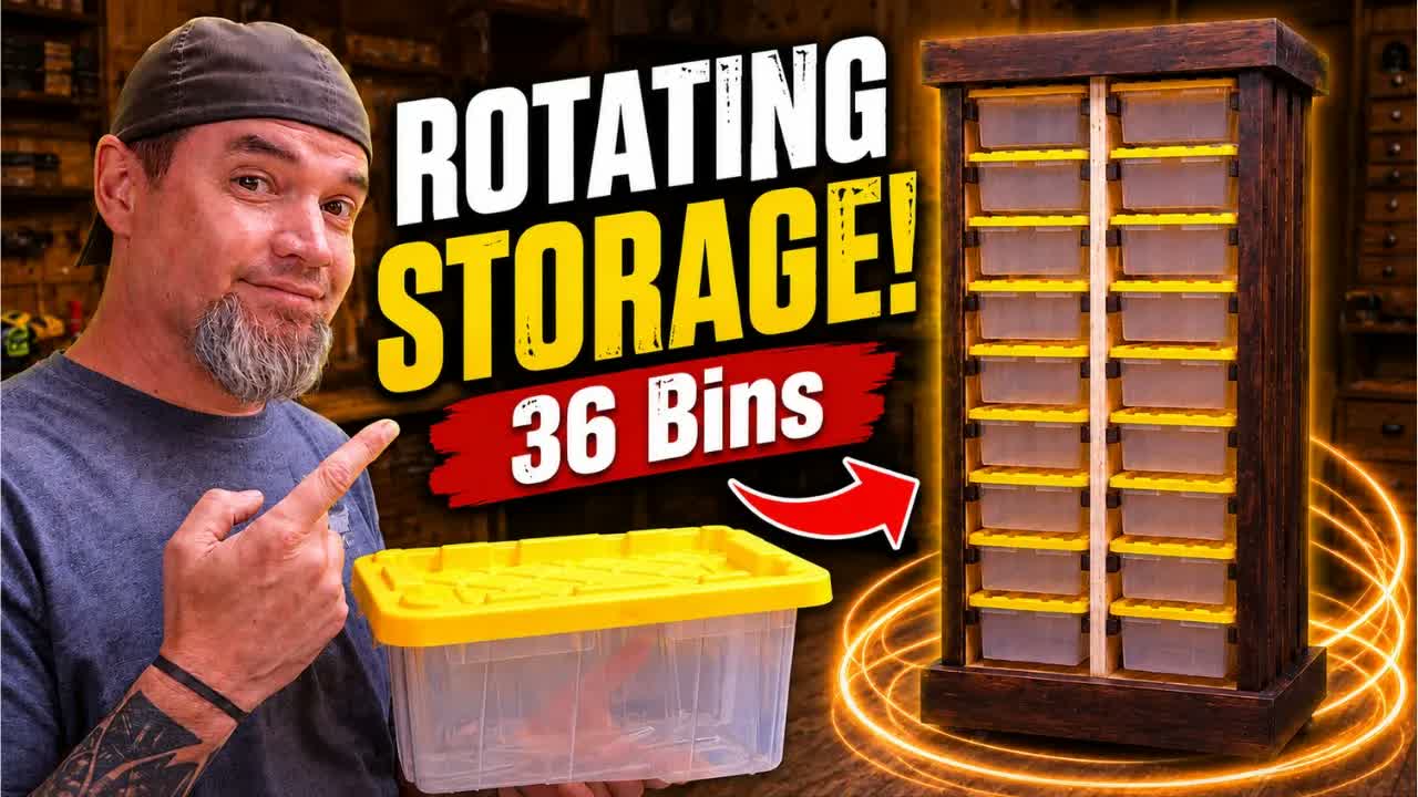 This rotating storage tower solves a huge problem in almost no space