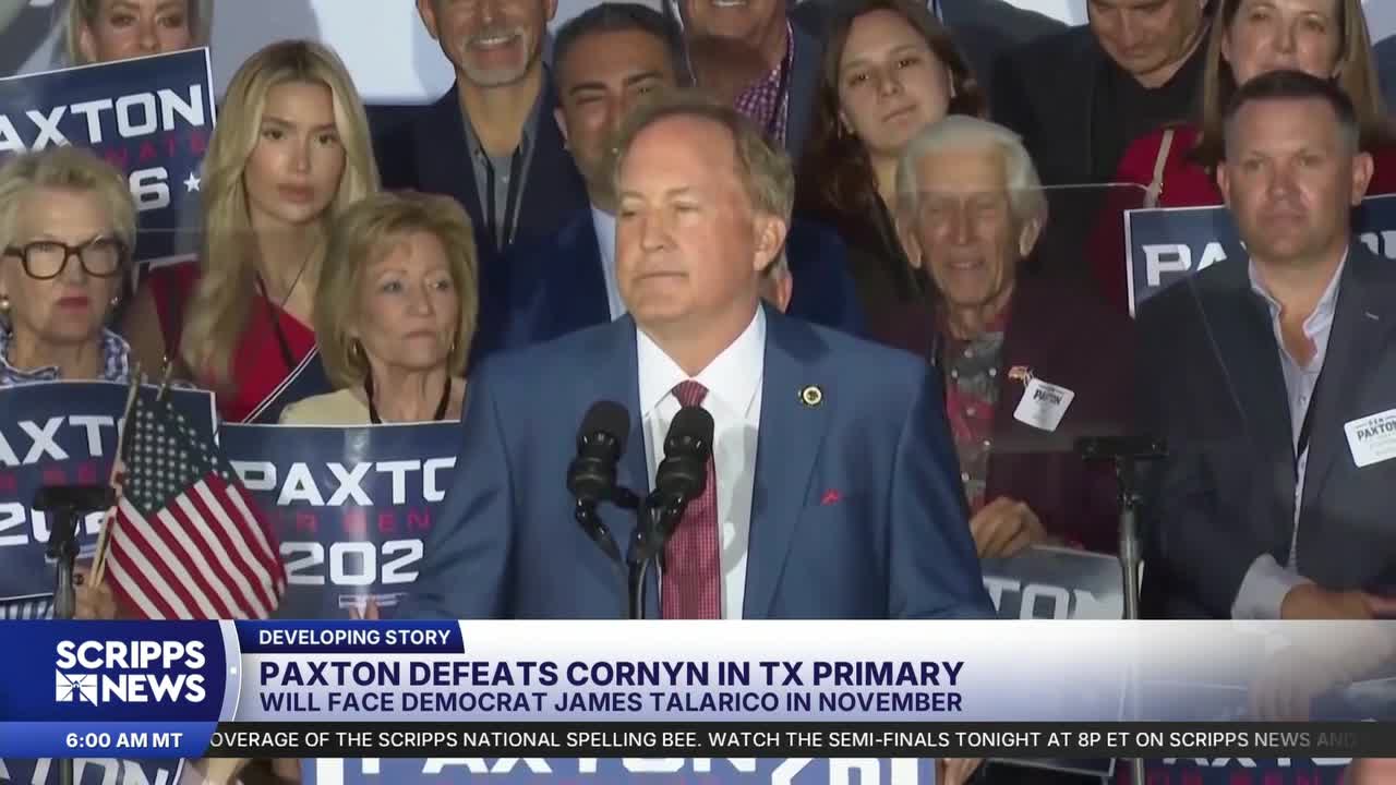 Texas Attorney General Ken Paxton wins GOP runoff for US Senate ...