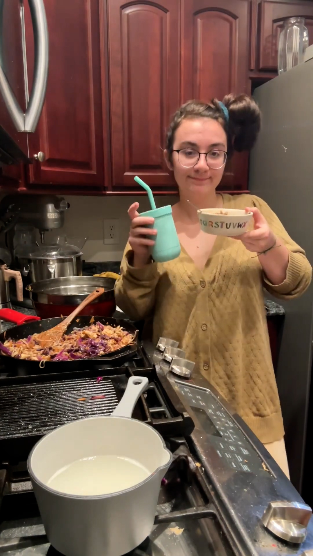Quick egg roll bowl recipe for weeknight dinner on our homestead