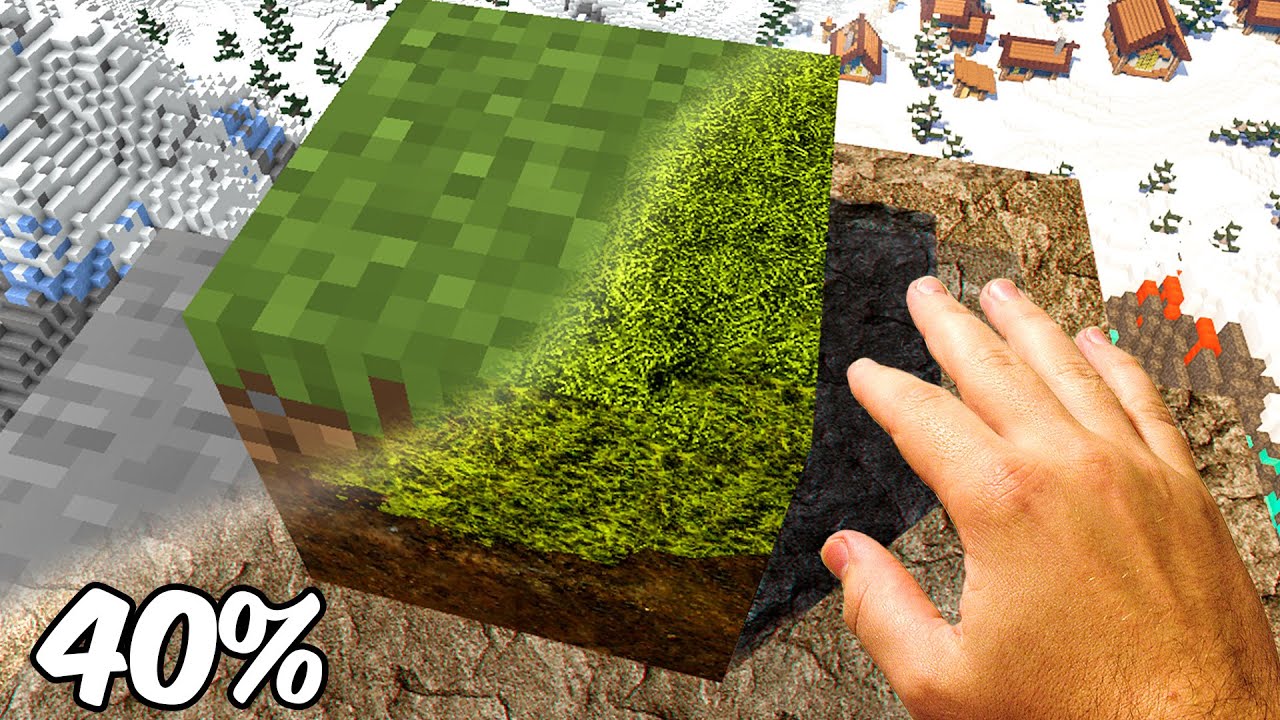 Every time I touch grass, Minecraft gets 1% more realistic