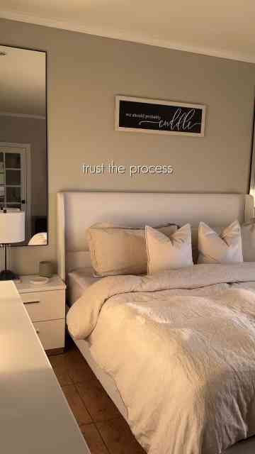 Simple black accent wall makeover for a bedroom refresh