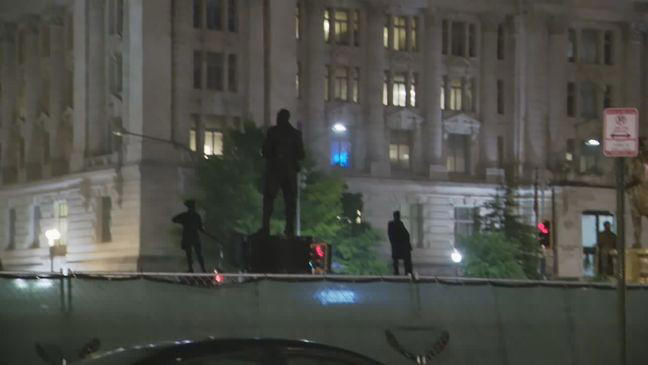 Bronze statues installed at DC's Freedom Plaza include controversial ...