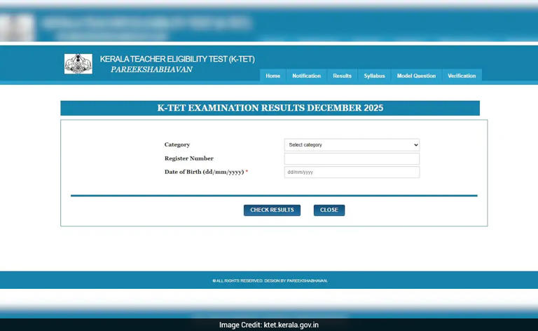 KTET December 2025 result out; steps to check category wise marks