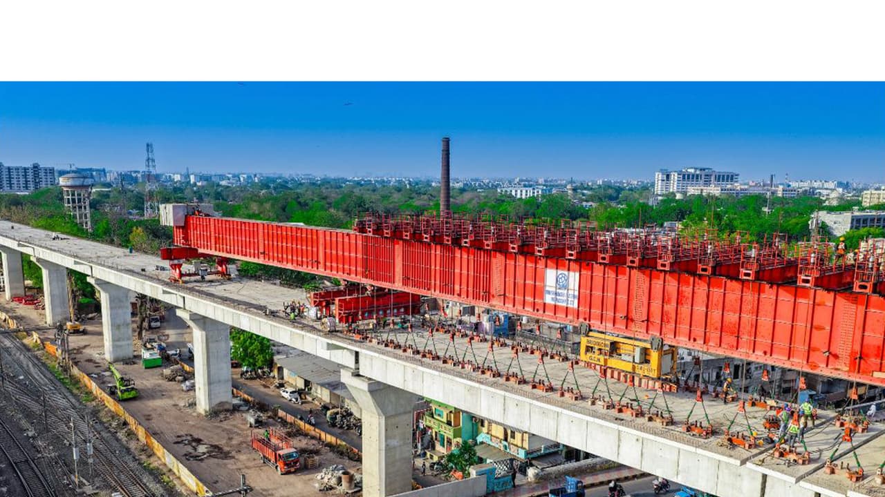 Bullet train project: Viaduct launched over Kalupur flyover in Ahmedabad