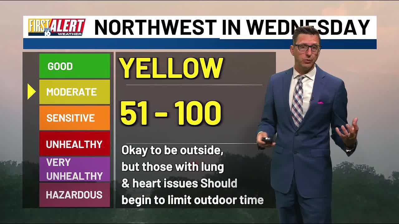 First Alert Weather: Air quality alert Wednesday; Warm and dry week