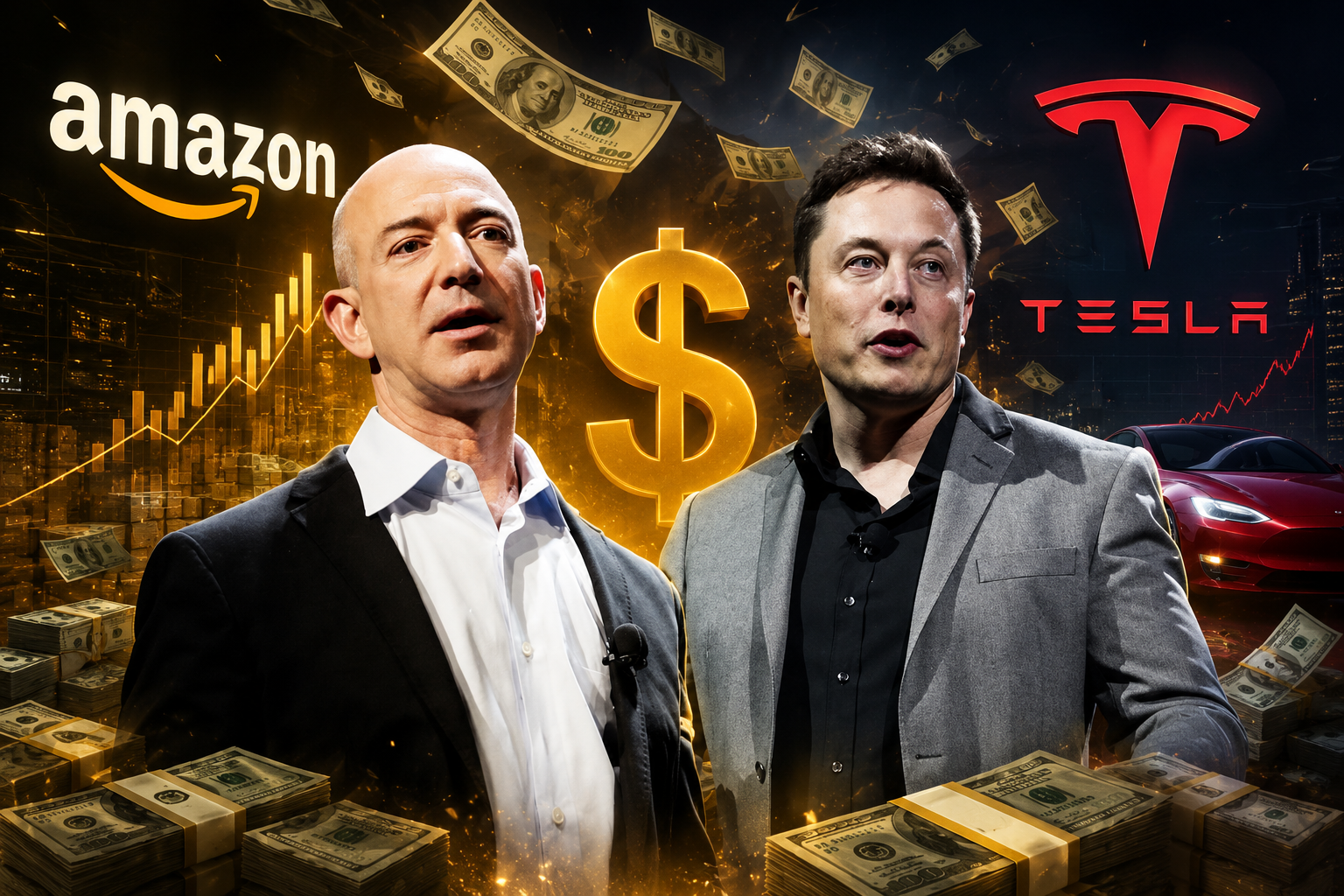 Jeff Bezos vs. Elon Musk: A battle between classic wealth and ...