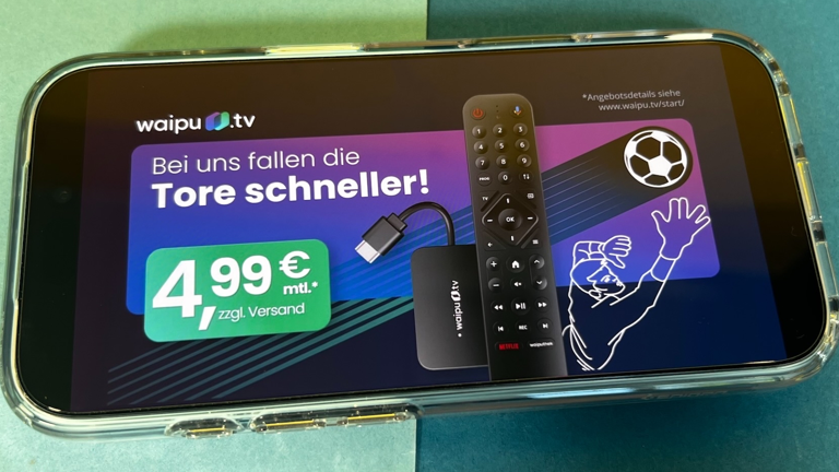 Fußball-WM streamen: waipu.tv mit Stick für nur 4,99 Euro pro Monat