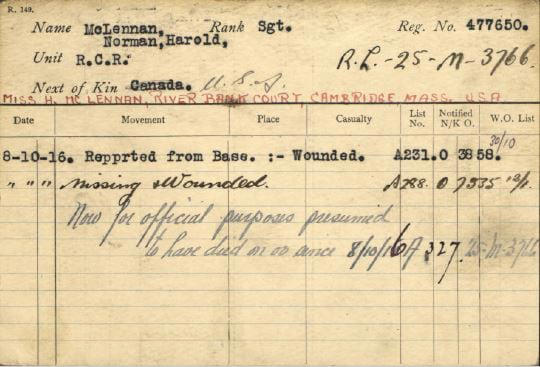 WWI Canadian soldier with ties to Cape Breton identified