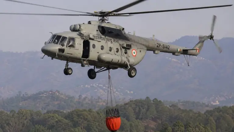 IAF helicopter joins operation to douse Kasauli forest fire