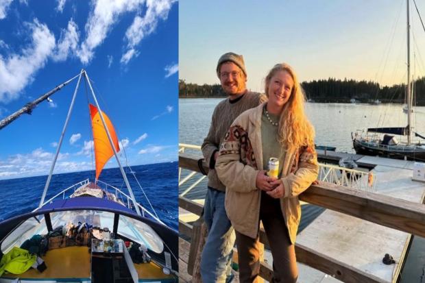 Falmouth couple stranded in Atlantic after boat dismasted in strong winds