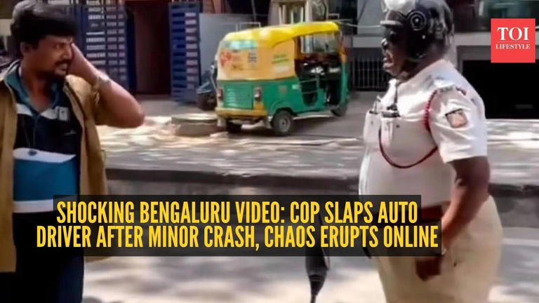 Shocking Bengaluru video: Cop slaps auto driver after minor crash ...