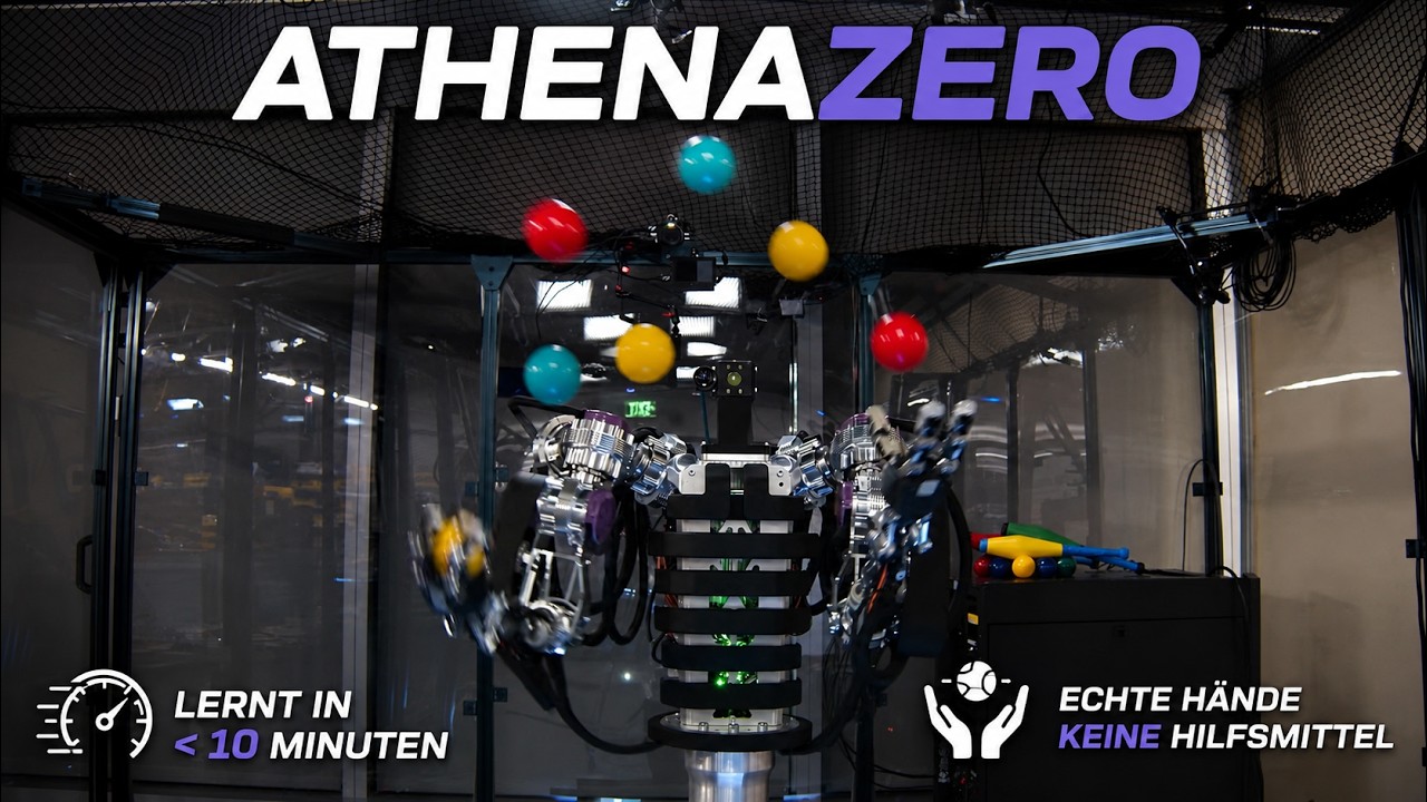 AthenaZero Roboter zeigt irre KI-Jonglage mit echten Händen