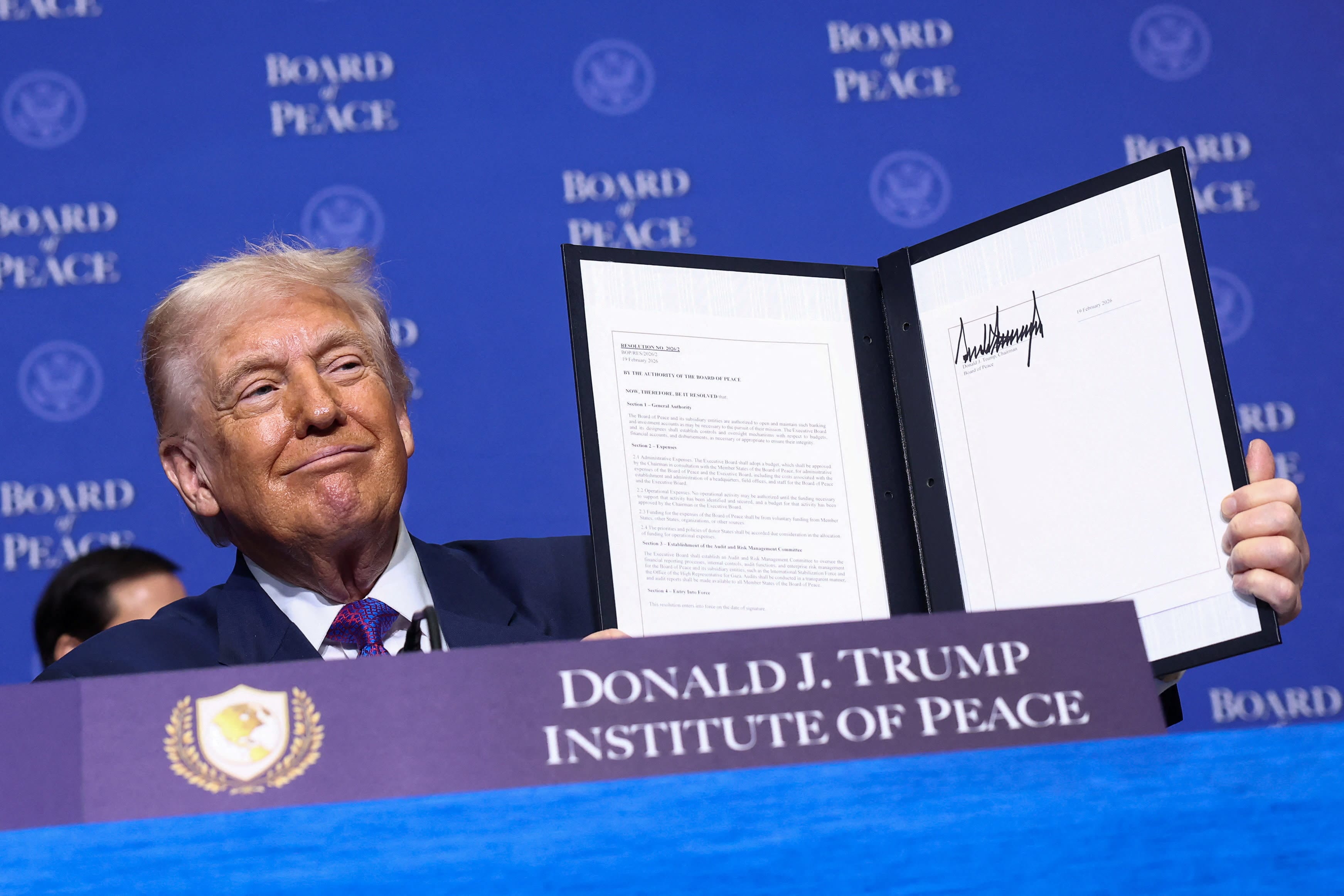 Trump's Board of Peace's official fund receives 'zero dollars' despite ...