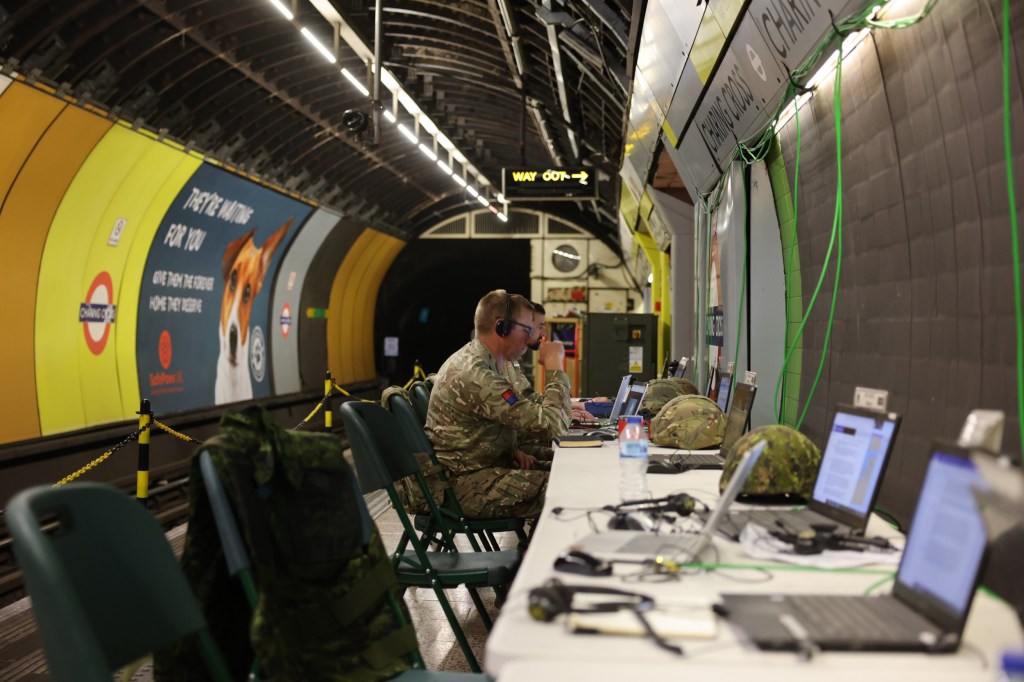 Disused Charing Cross Tube station tunnel turned into NATO war game unit