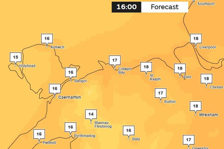 North Wales officially enters heatwave and here's when it will end