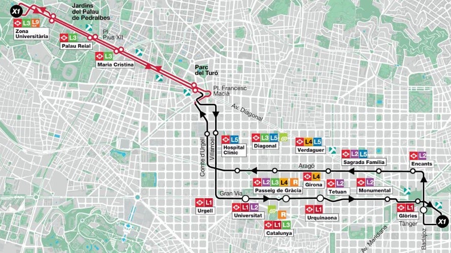 Barcelona alarga una línea de autobús: siete nuevas paradas desde ...