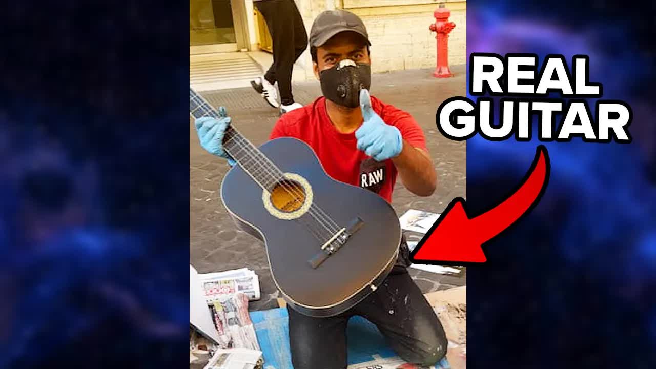 This street artist completely rebuilt my guitar’s look