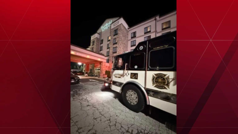 Fire crews respond to a hotel in Elkin