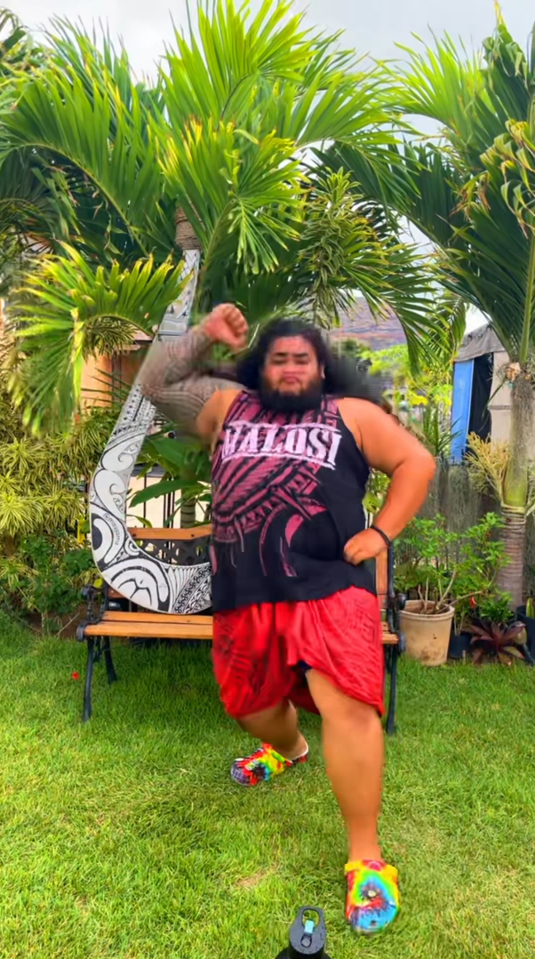Vibing out with some Hawaiian dance