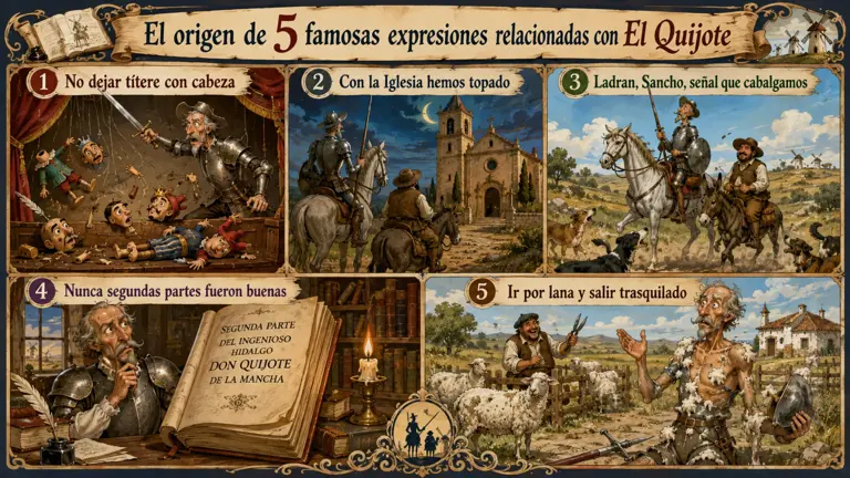 El origen de 5 famosas expresiones relacionadas con El Quijote