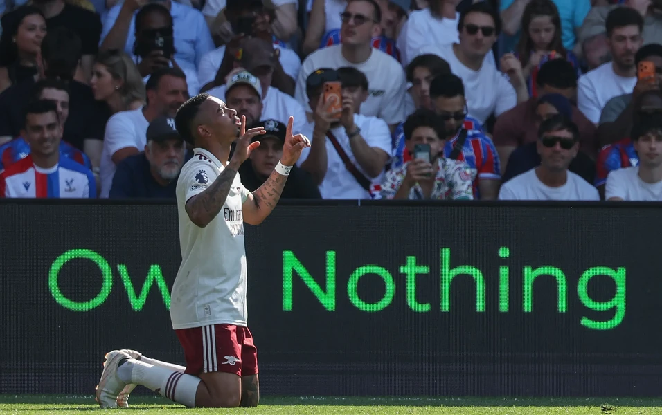 Gabriel Jesus leaves Arsenal future uncertain after title win