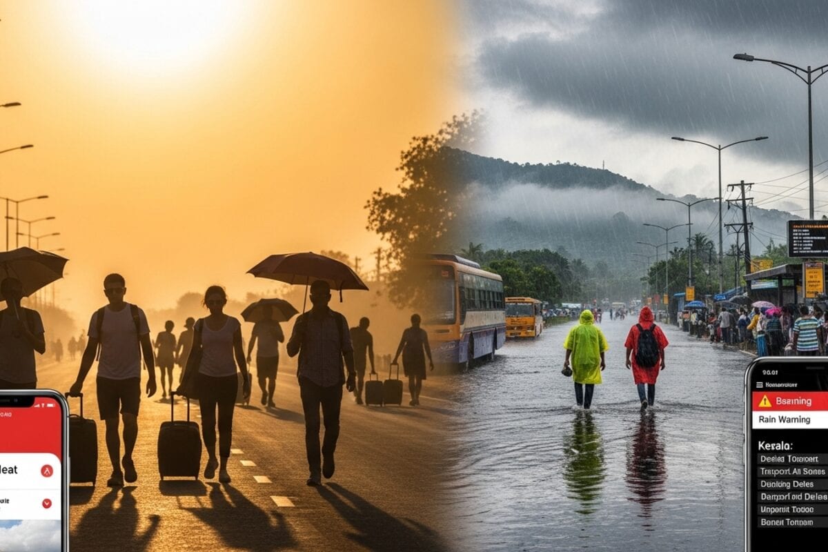 India’s heatwave & heavy rain weather split leaves summer holidays ...