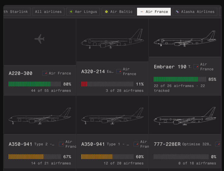 Comment savoir si mon avion est équipé du Wi-Fi Starlink (Air France ...