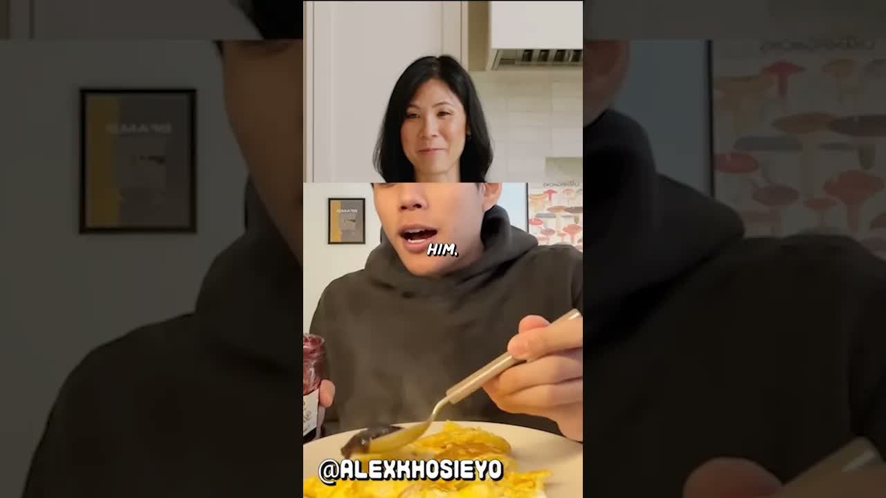 She tried putting peanut butter on eggs so you don't have to