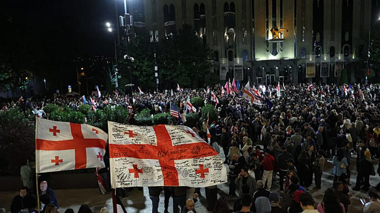 Thousands in Georgia rally for EU membership as country marks 35th ...