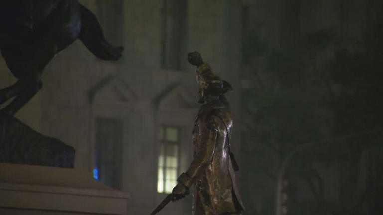 Bronze statues installed at DC's Freedom Plaza include controversial ...