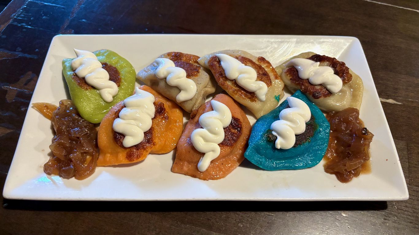 We tried Pierogi Mountain's new blue cool ranch flavor