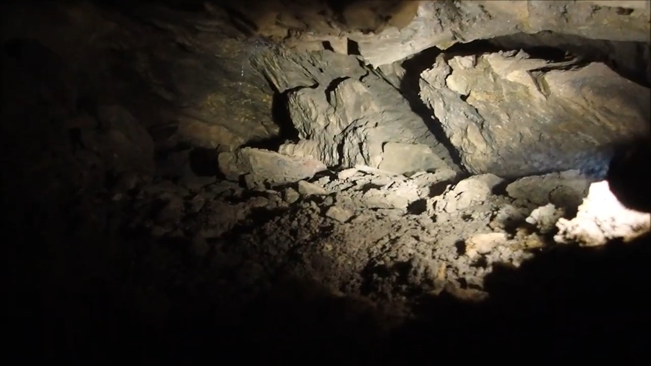 They climbed into a hidden cave - then found skulls and Masonic symbols ...