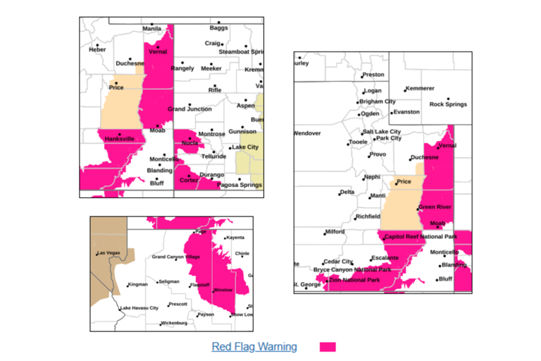 Critical fire warnings issued—exercise extreme caution