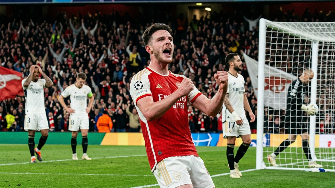 Declan Rice stuns Real Madrid in Arsenal’s biggest UCL night