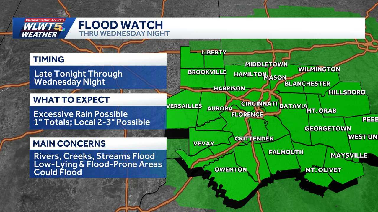 Flood watch: Widespread rain, storms prompt flooding concerns across ...