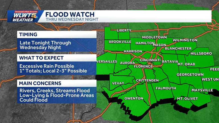 Flood watch: Widespread rain, storms prompt flooding concerns across ...