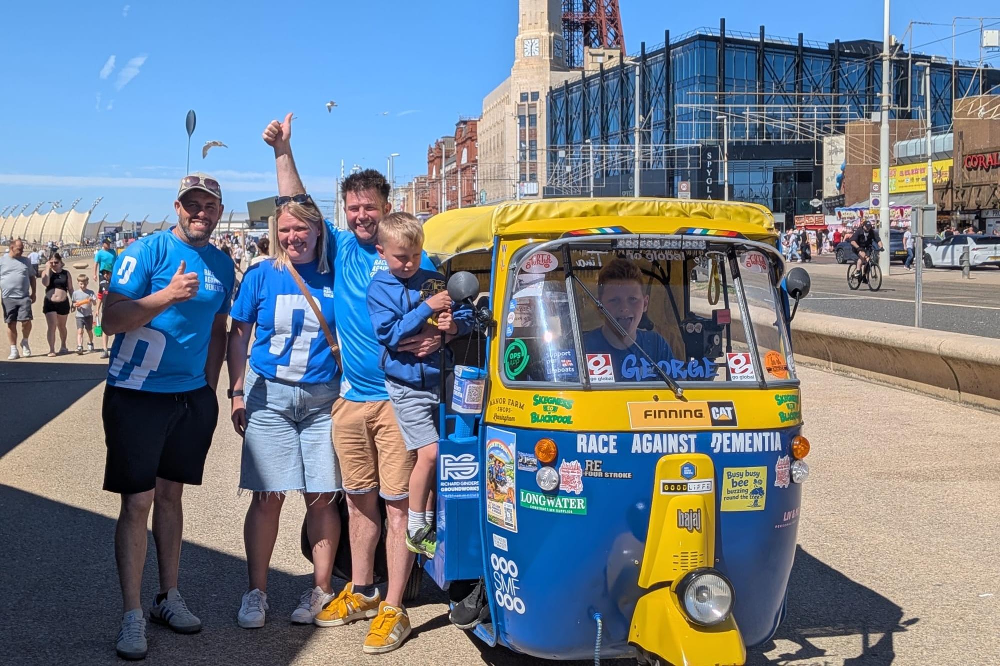 Friends complete 200-mile coast to coast drive in a tuk tuk for ...