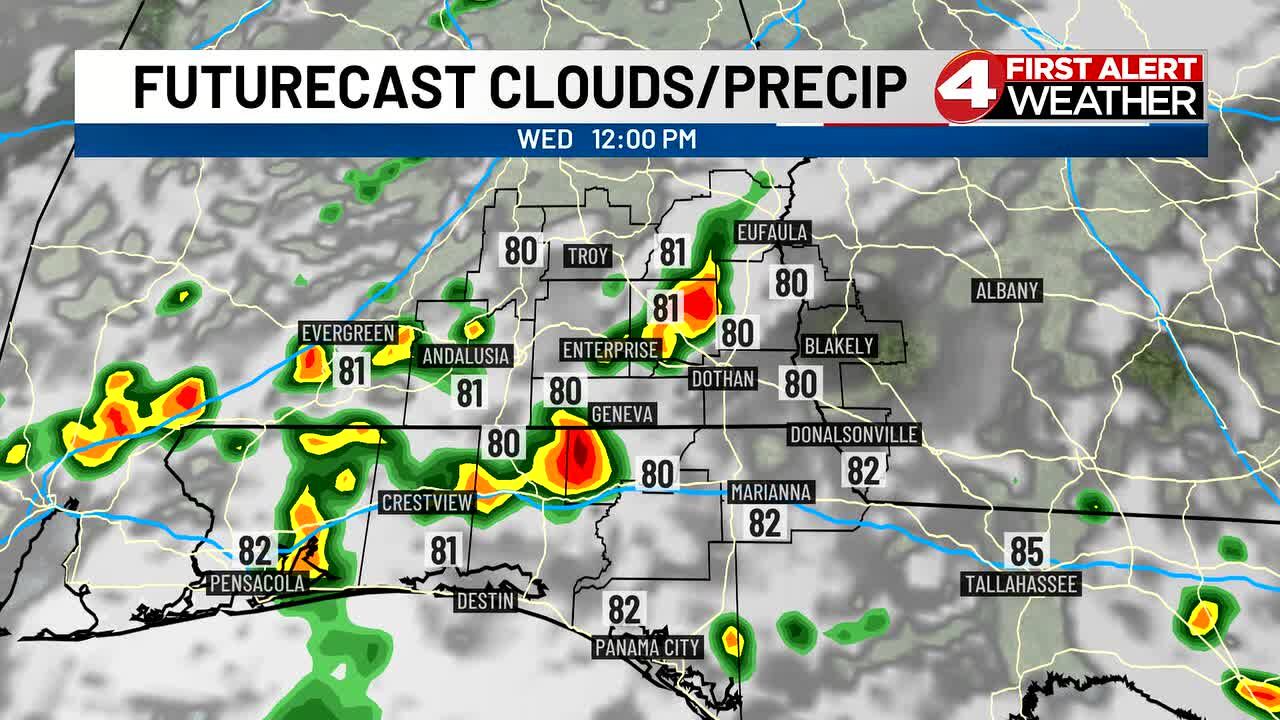 Afternoon showers and thunderstorms continue through the rest of the week