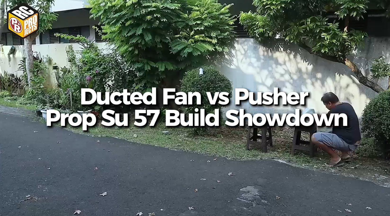 DIY Su 57 Felon ducted fan vs pusher prop comparison build