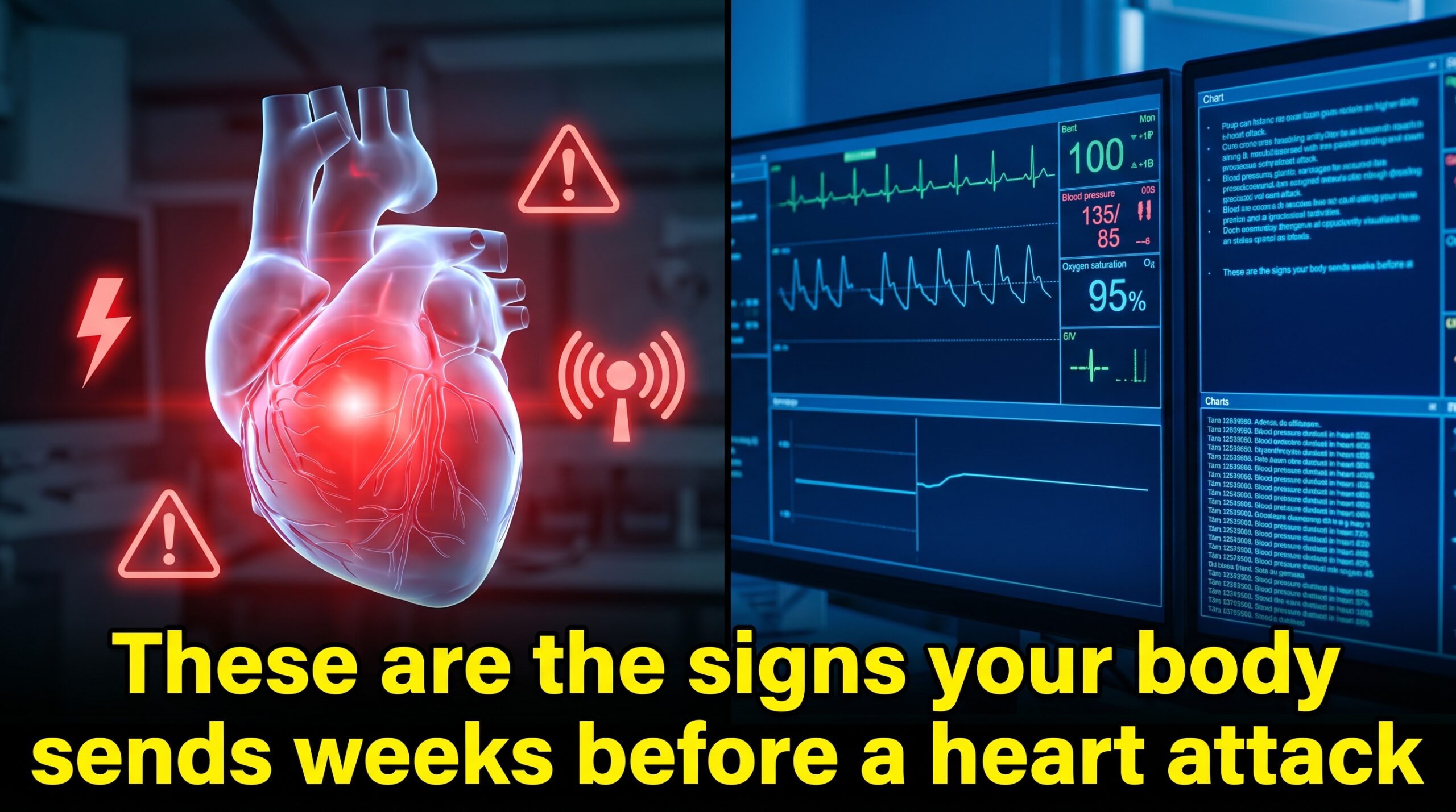 These are the signs your body sends weeks before a heart attack