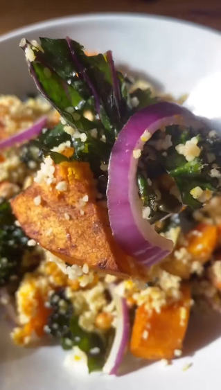 Easy ingredients, bold flavors: Roasted pumpkin and kale