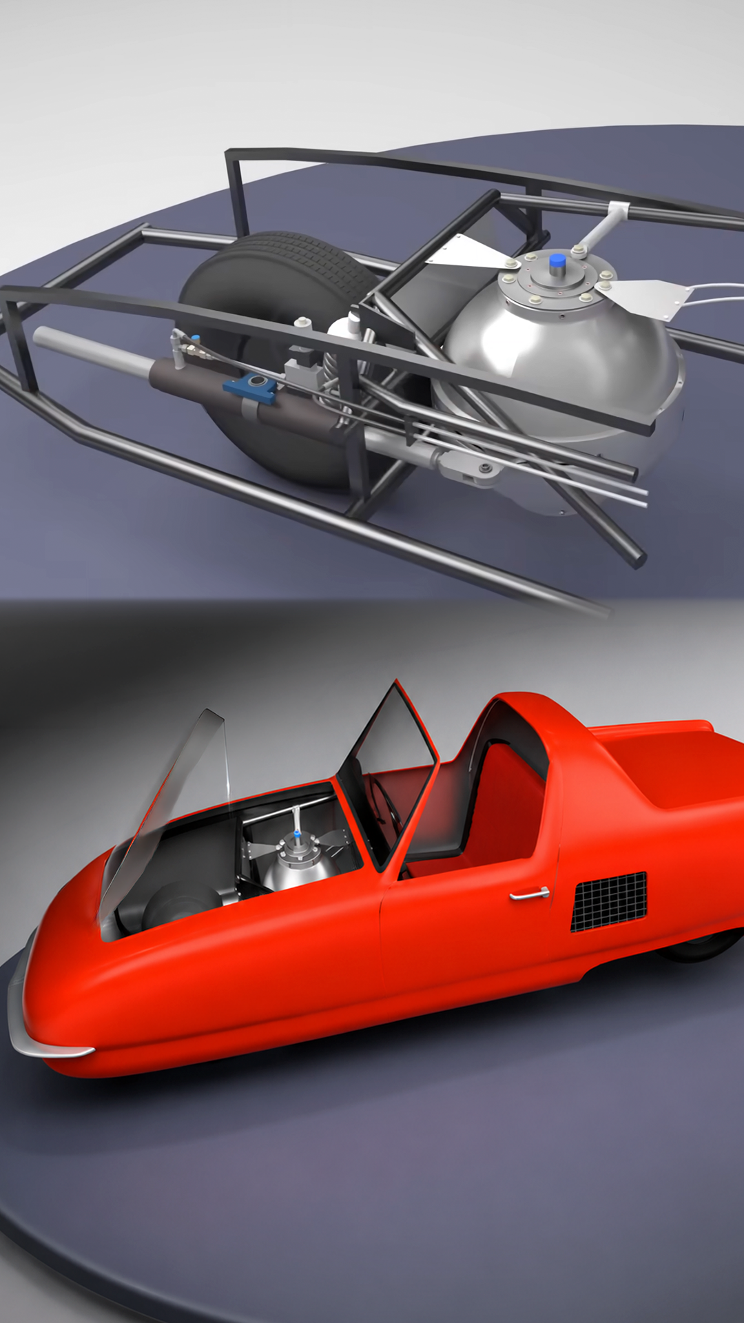 How does the Gyro-X car work?