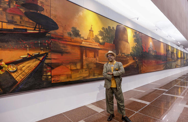 Artist Paresh Maity brings he(art) and soul to Noida International Airport