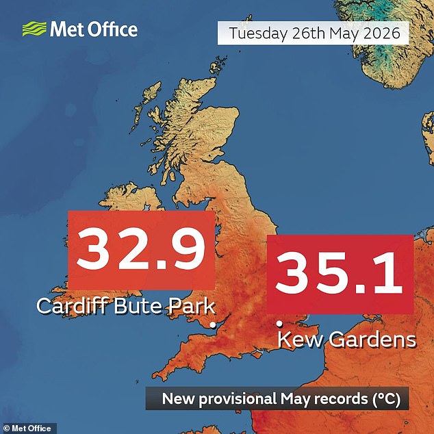 Scientists blame climate change for UK heatwave - and say 35°C in ...