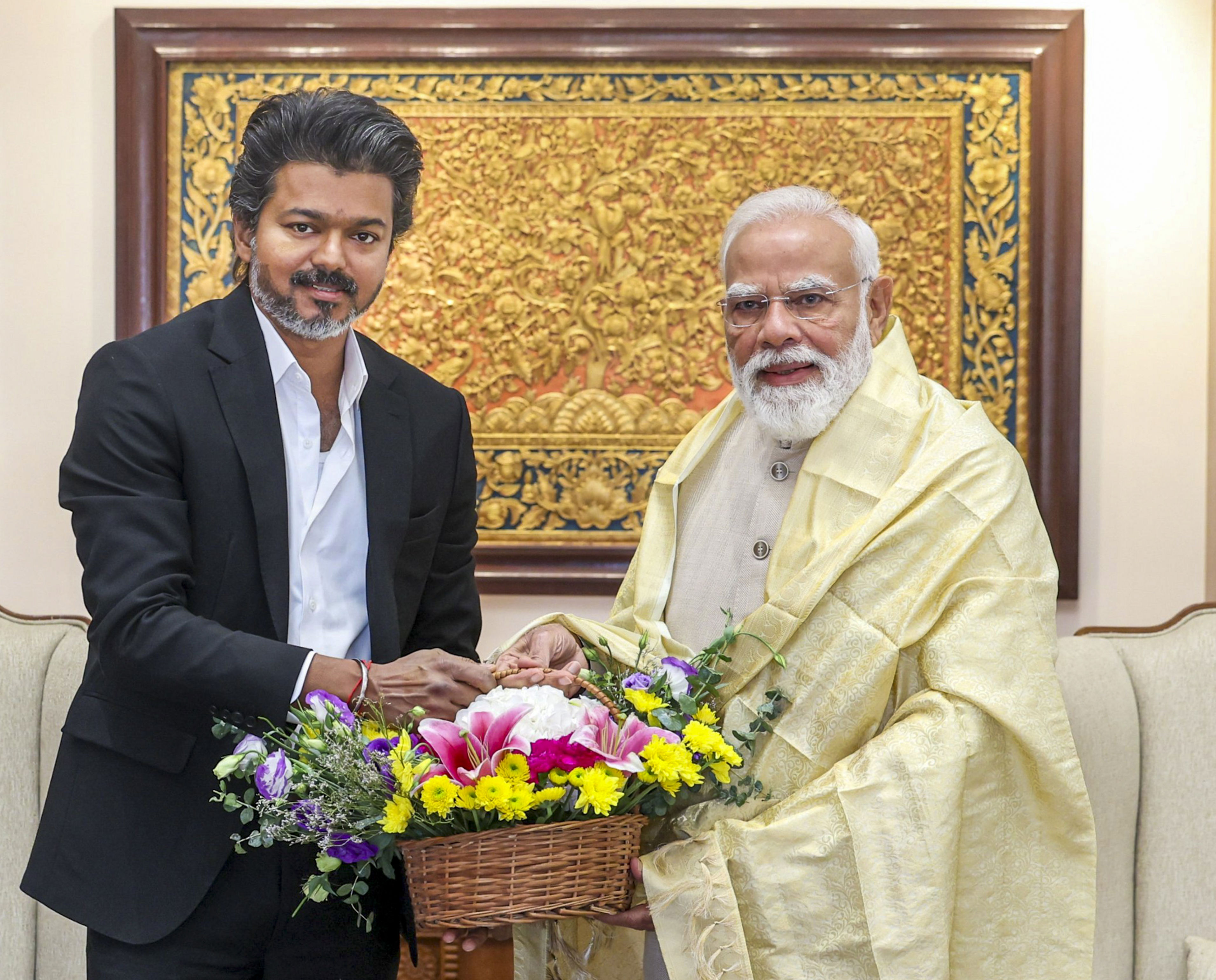 TN CM Vijay meets PM Modi; seeks action on Mekedatu project, fishermen ...