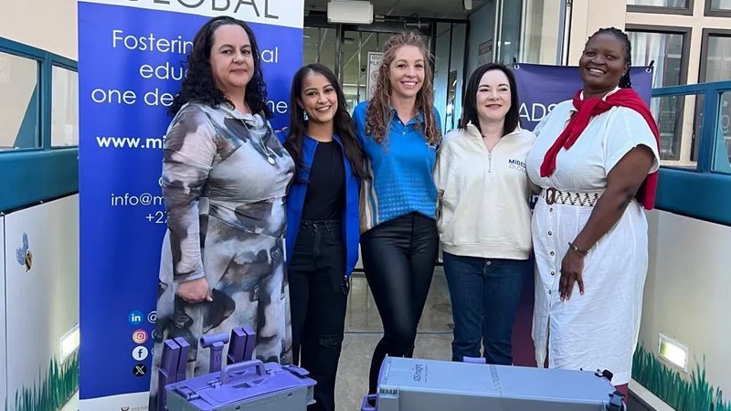 Portable desks for learning aid children recovering in Gauteng hospitals