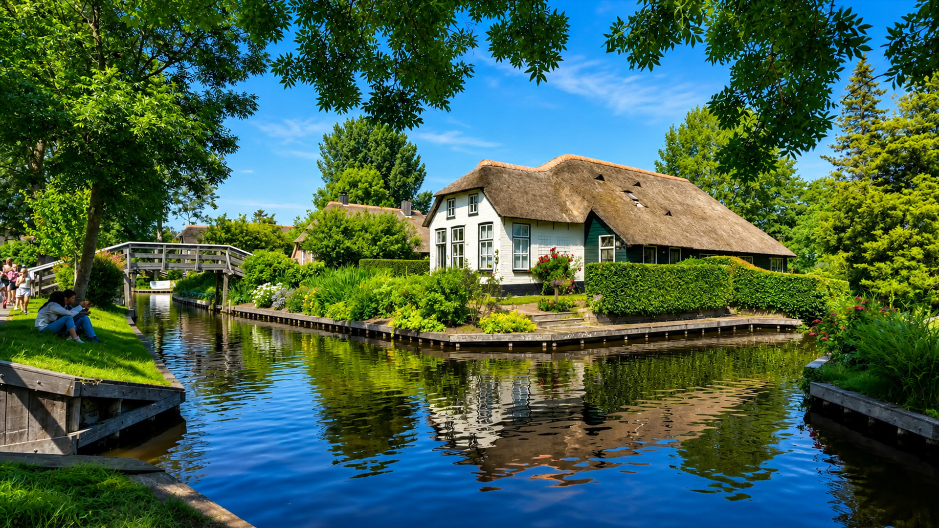 Découvrez Giethoorn aux Pays-Bas en toute tranquillité (4K)